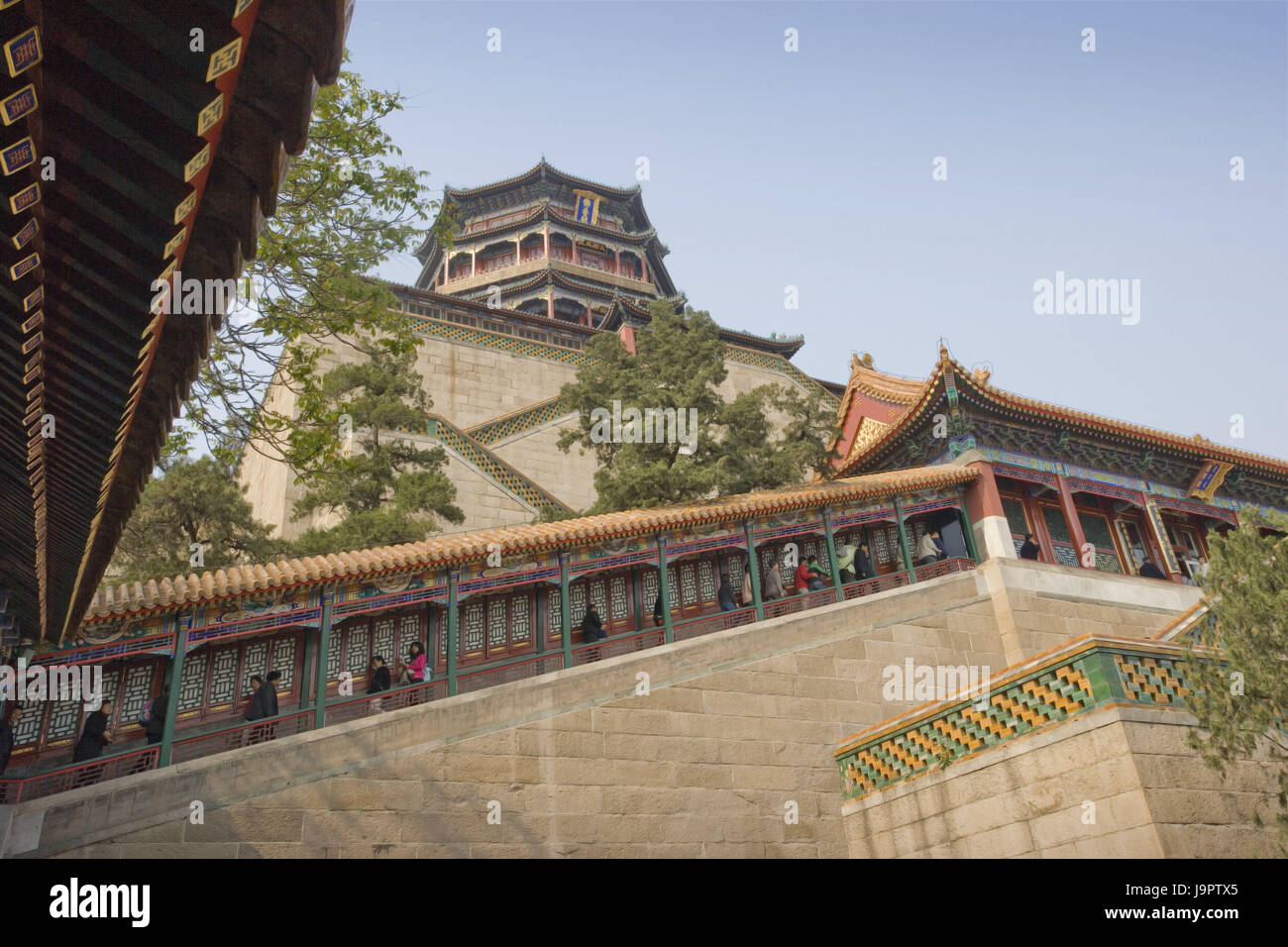 China,Peking,summer palace,building,pagoda,detail,tourist,Asia,Eastern ...