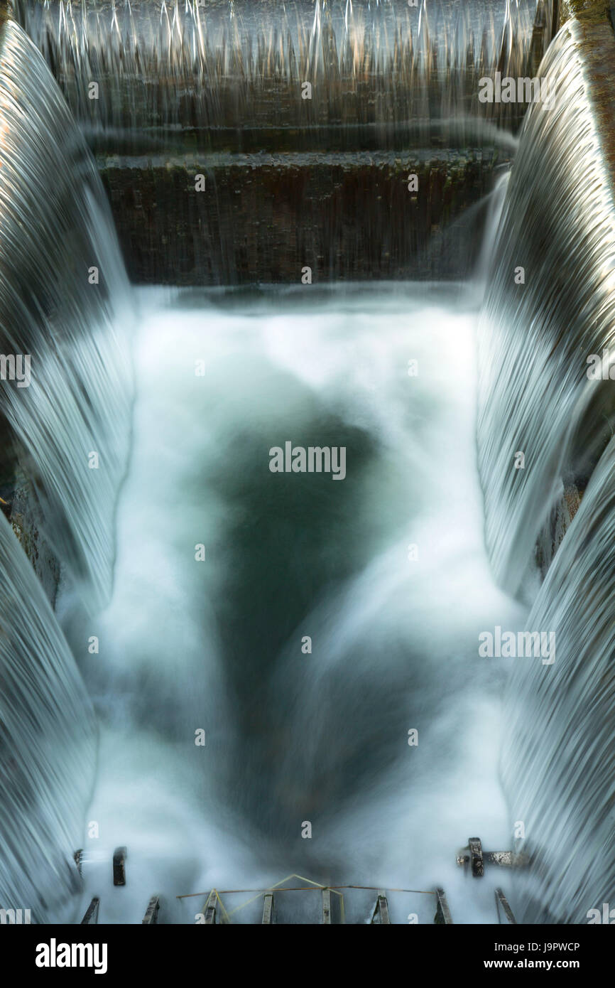 Water inflow spillway, Talking Water Gardens, Albany, Oregon Stock ...