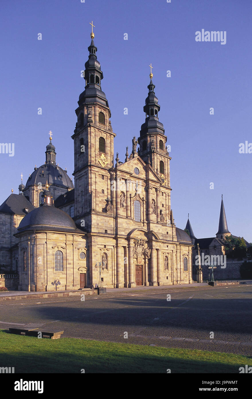 Germany,Hessen,Fulda,cathedral,morning light,Europe,place of interest ...