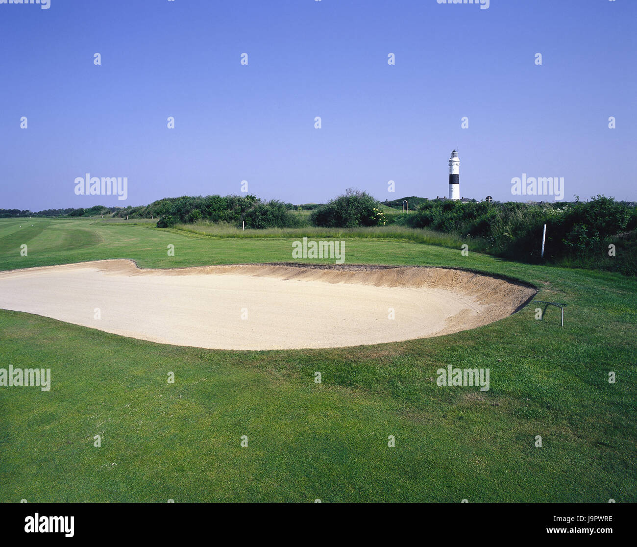 Germany,Schleswig - Holstein,island Sylt,Kampen,golf course,bunker ...