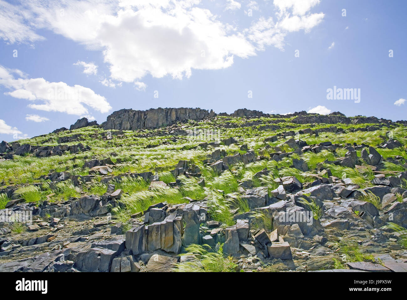 South-West Africa,Namibia,Damaraland,bile scenery,sharp edged blocks ...