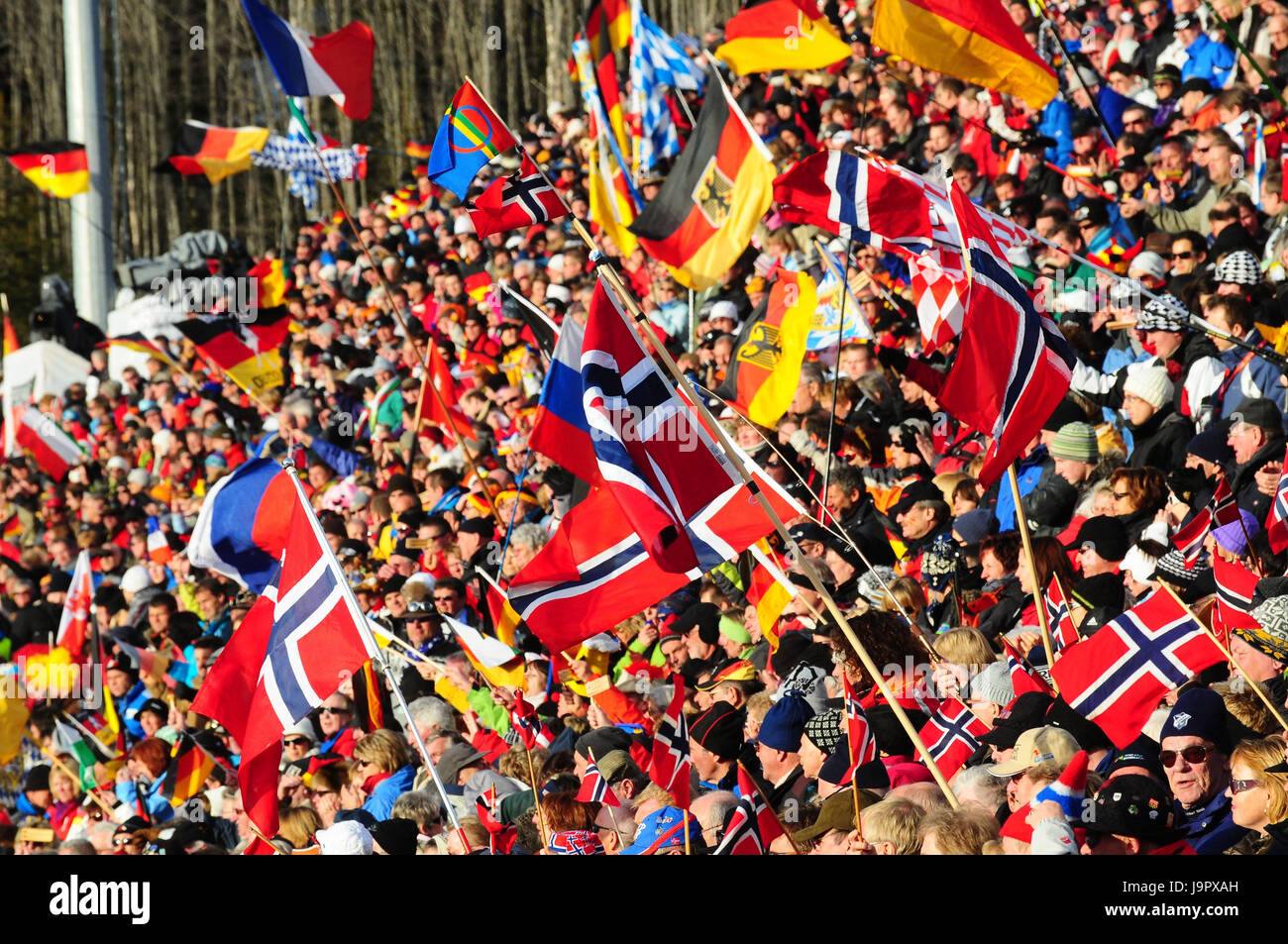 Biathlon event stadium spectator hi-res stock photography and images ...