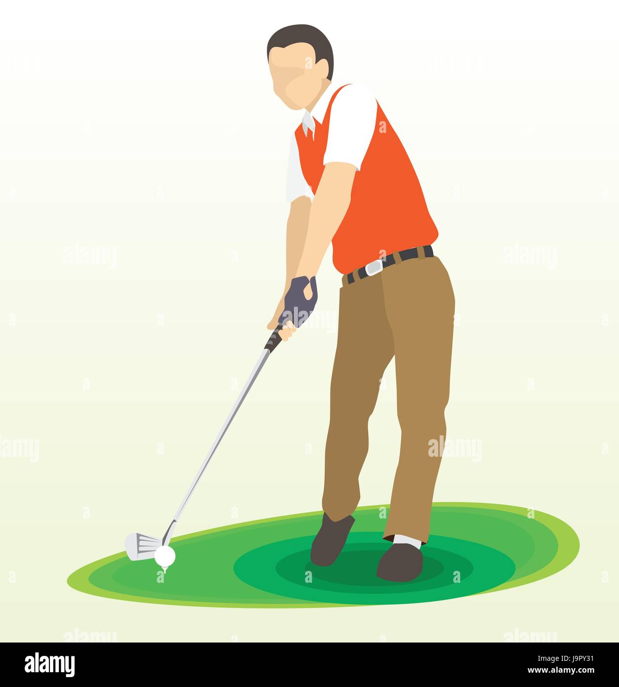 Front view shot male Stock Vector Images - Alamy