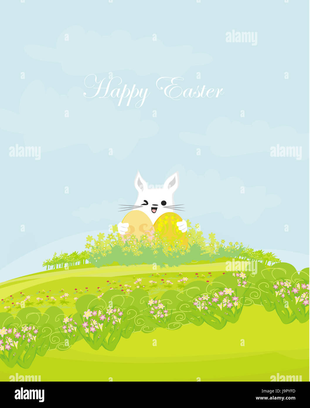 easter, rabbit, tradition, bunny, bunnies, card, egg, cartoon, art ...