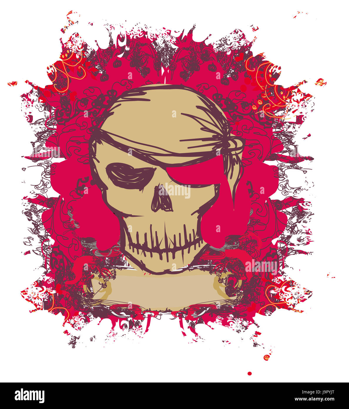 death, portrait, skull, halloween, retro, warning, icon, pirate, danger ...