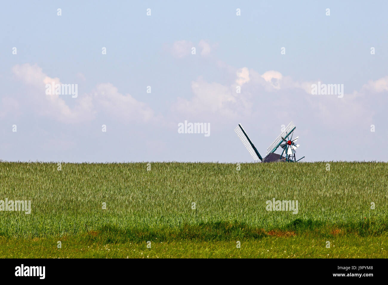 wing, windmill, mill, cloud, field, wing, corn field, windmill, mill ...