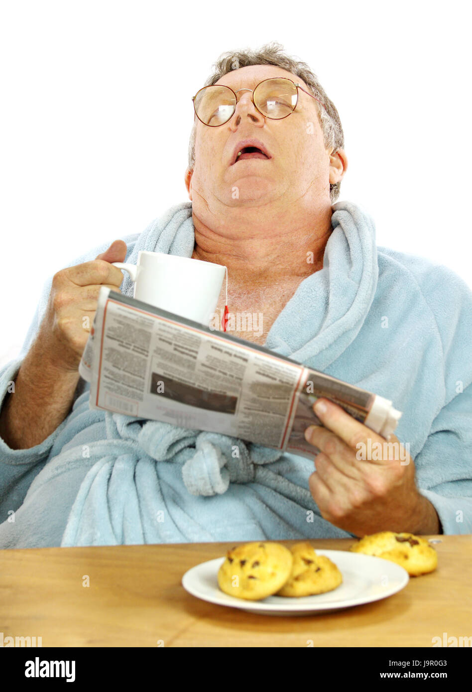 Man sleeping mouth open sitting hi-res stock photography and images - Alamy