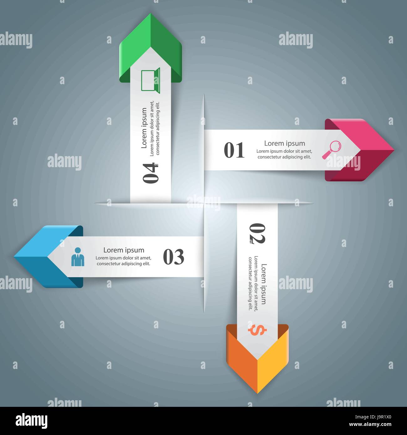 Infographic icons. Arrows icon Stock Vector Image & Art - Alamy