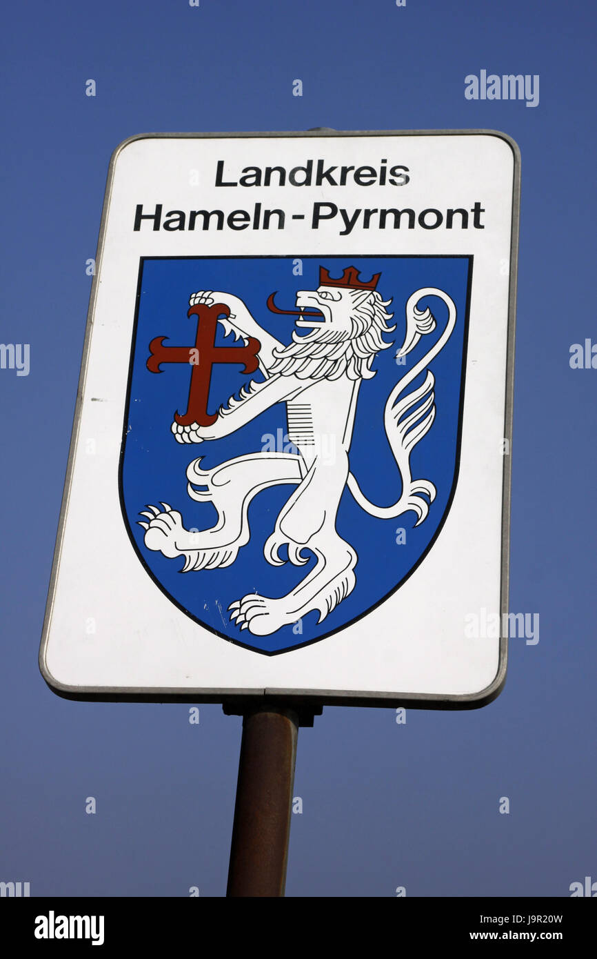 sign, signal, emblem, lower saxony, county, sign, signal, lion, cat ...