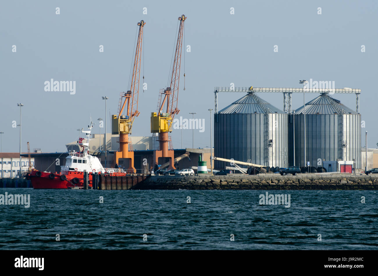 blue, industry, industrial, traffic, transportation, maritime, harbor ...