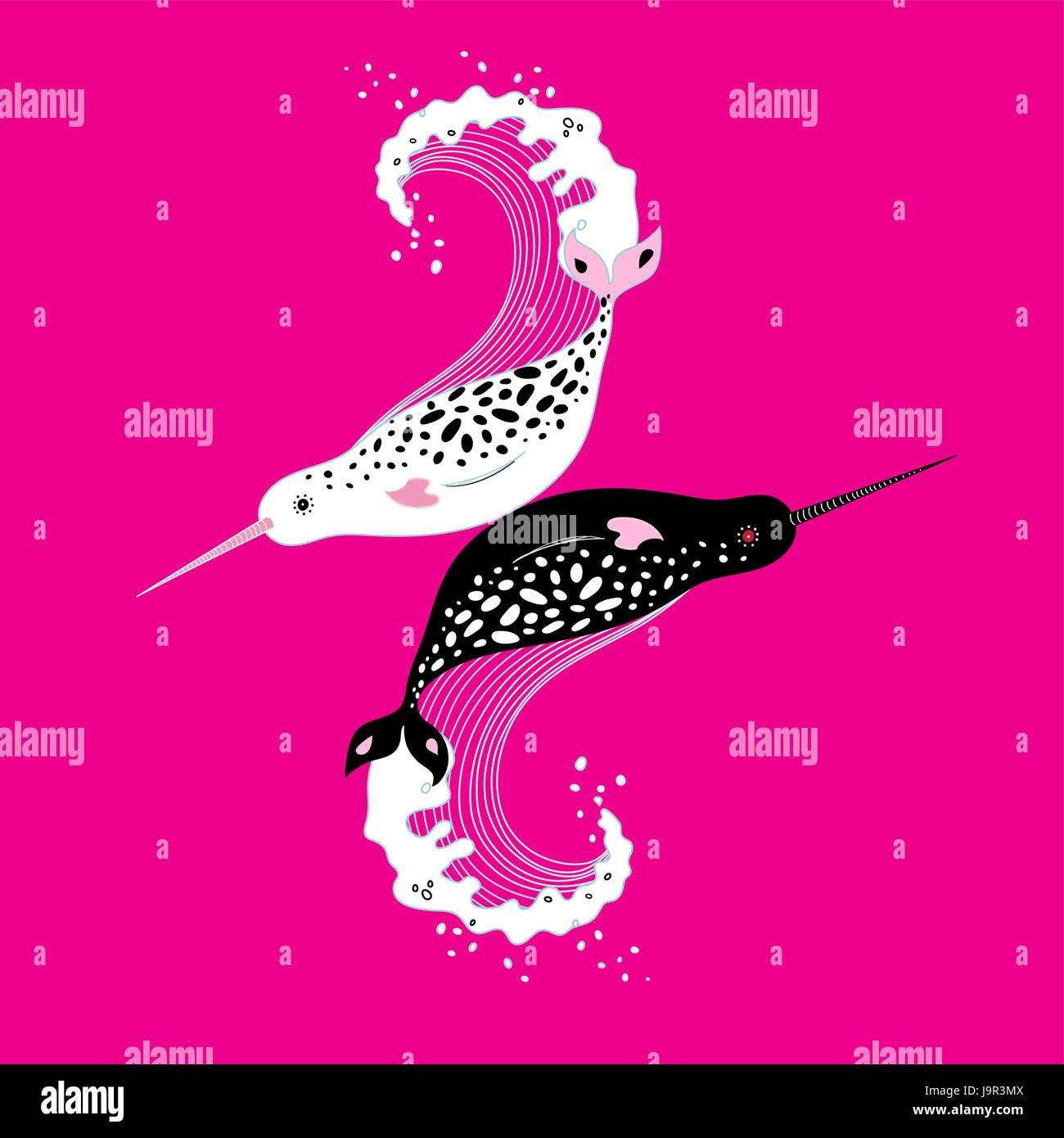 Narwhals hi-res stock photography and images - Alamy