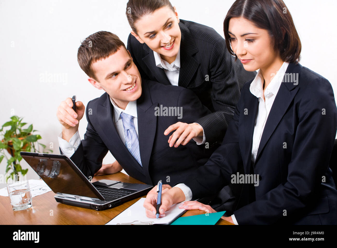 woman, office, laptop, notebook, computers, computer, laugh, laughs ...