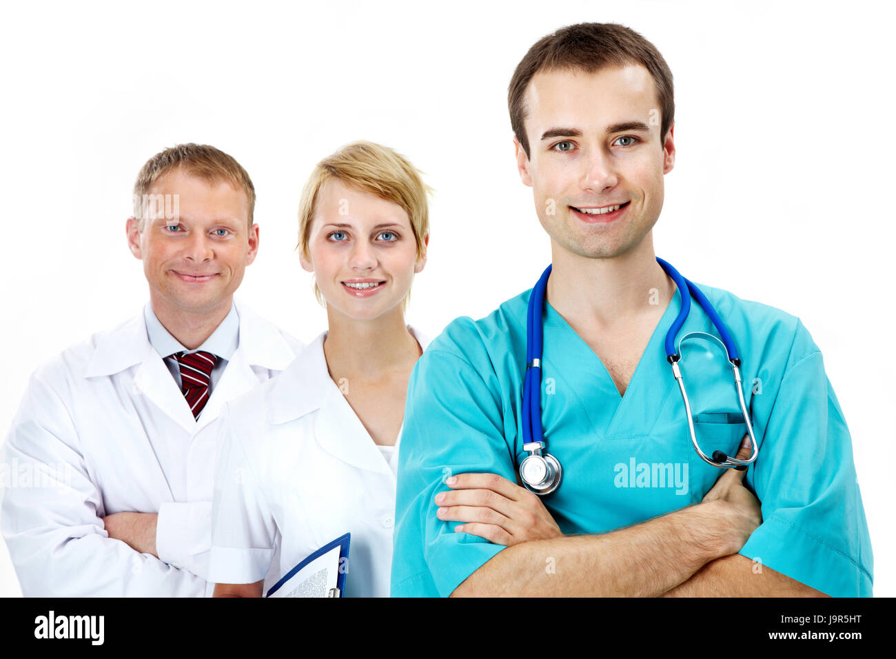 doctor, physician, medic, medical practicioner, woman, blue, humans ...