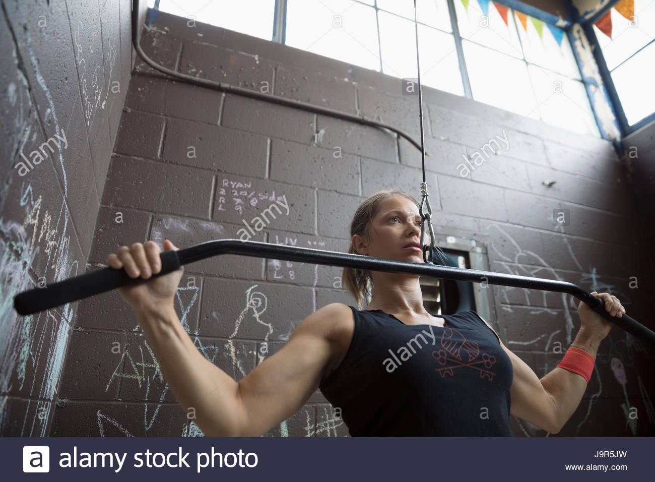 Pulling self up hi-res stock photography and images - Alamy