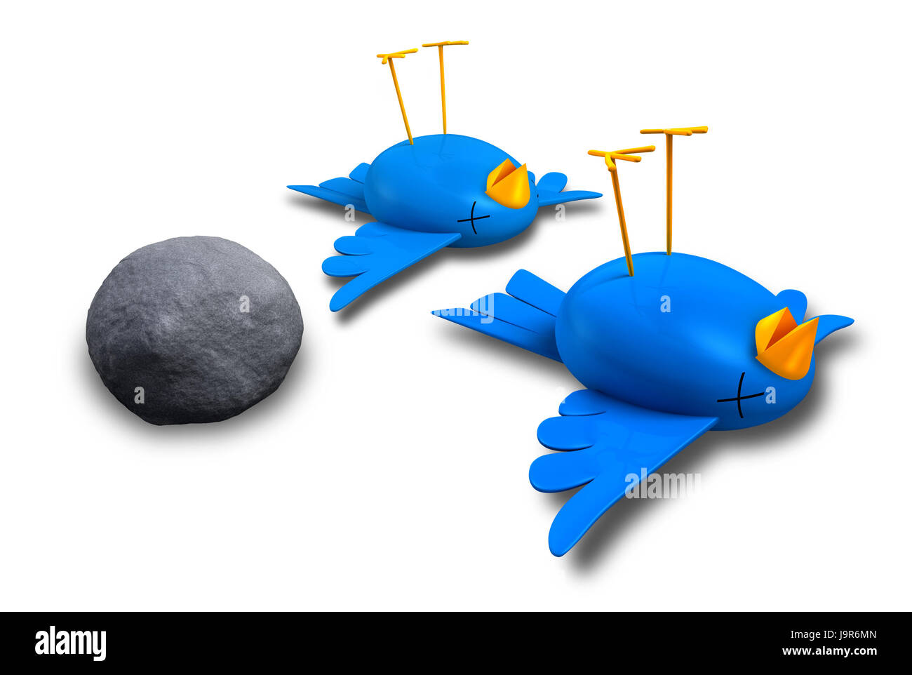 blue, isolated, stone, birds, rock, killed, achievement, one, tasks ...