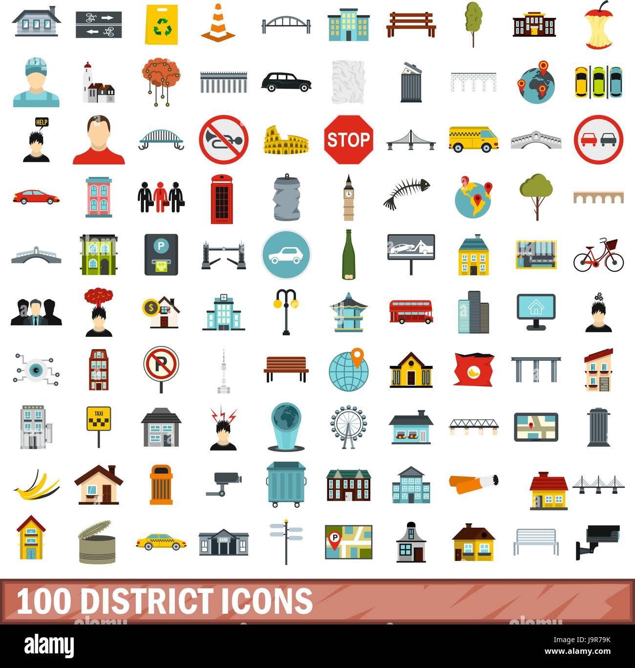 100 district icons set, flat style Stock Vector Image & Art - Alamy 100 district icons set, flat style Stock Vector Image & Art - Alamy