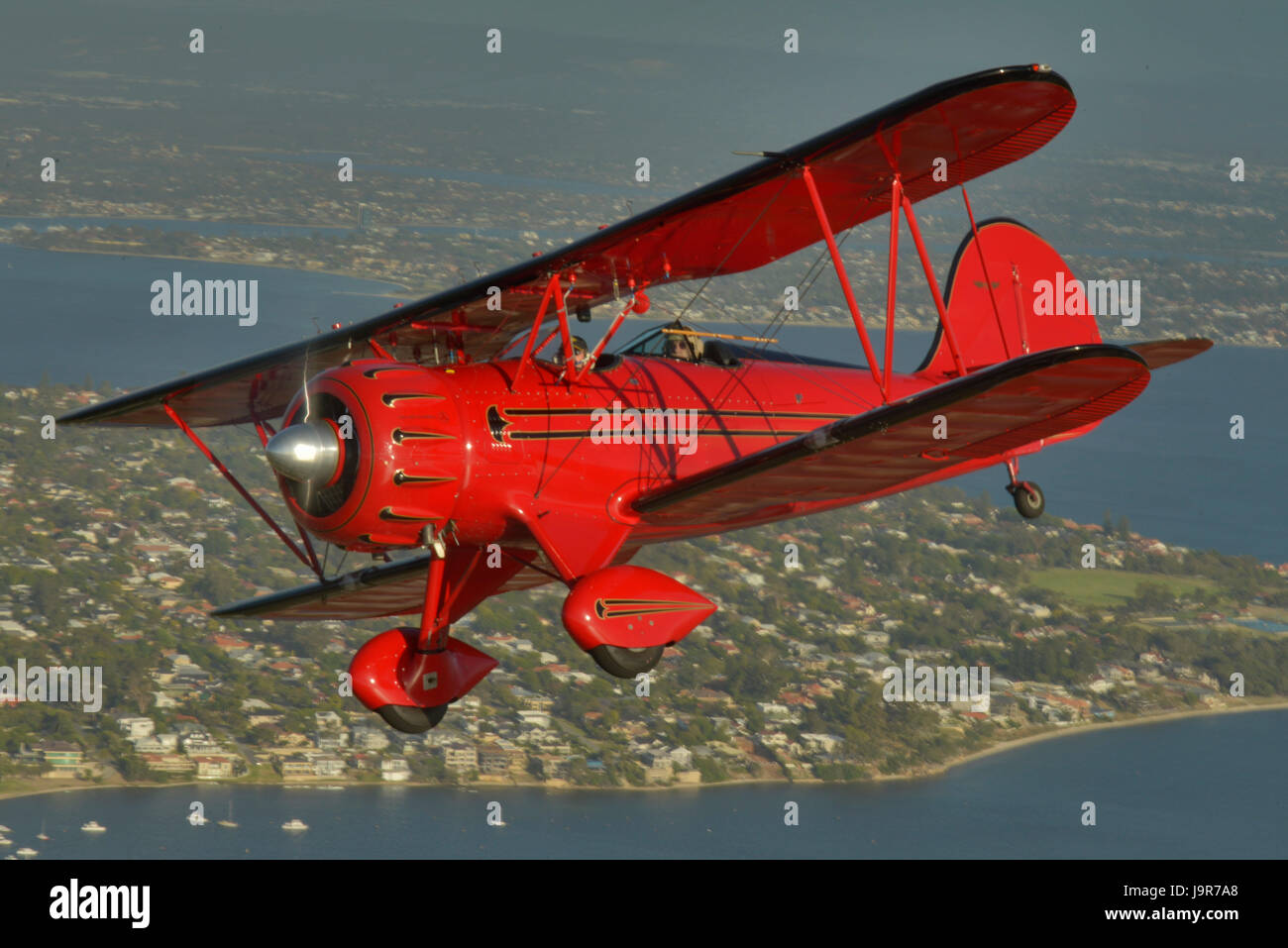 Biplane Flying