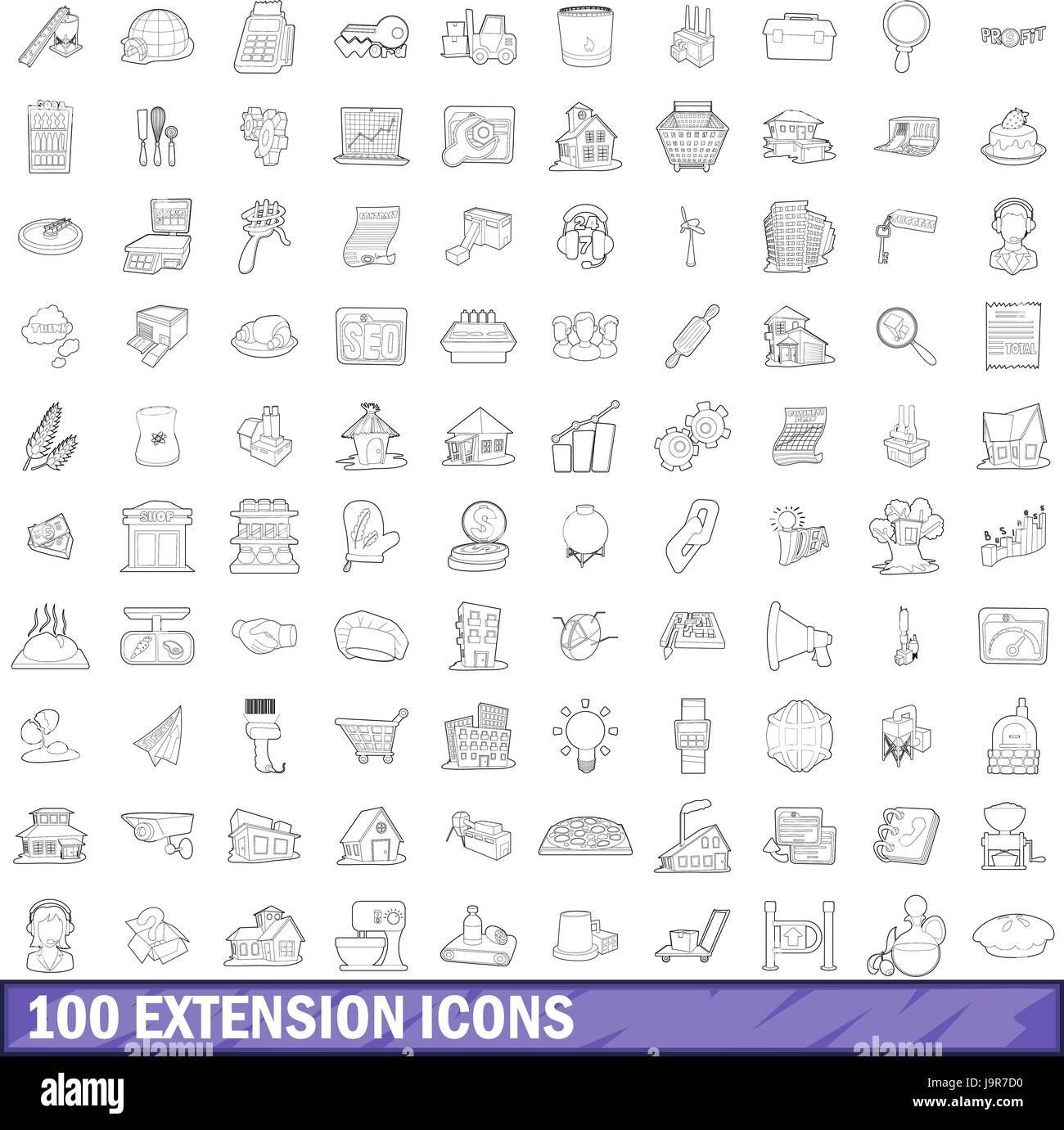 Building an extension Stock Vector Images - Alamy
