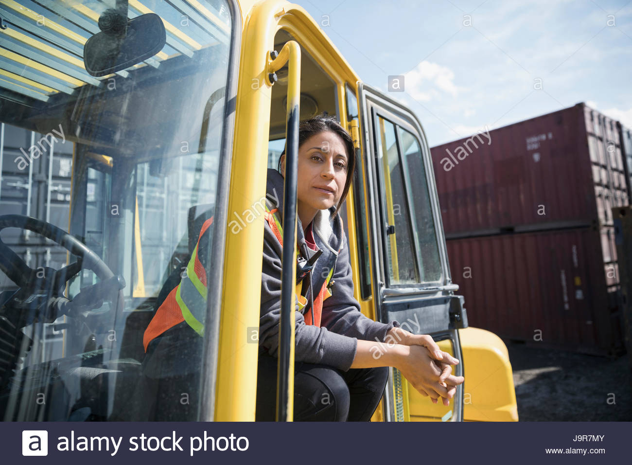 Female heavy equipment operator hi-res stock photography and images - Alamy