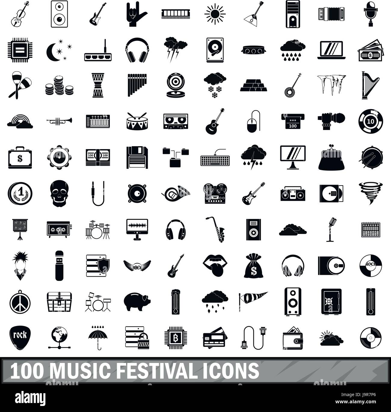 Black rain festival Stock Vector Images - Alamy