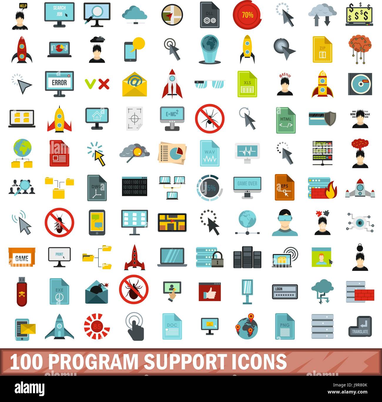 Programming code globe server Stock Vector Images - Alamy