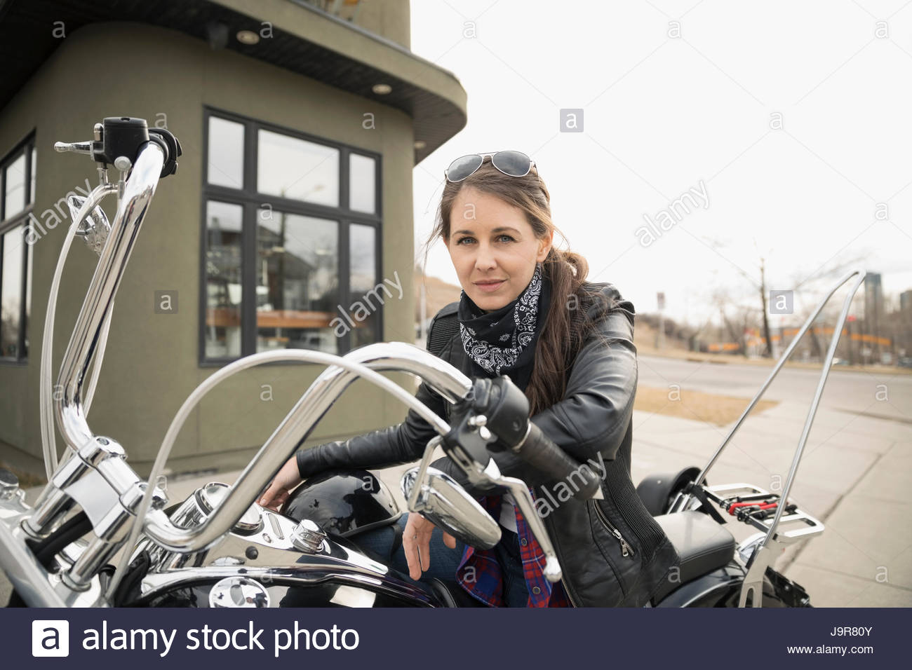 Biker portrait hi-res stock photography and images - Alamy