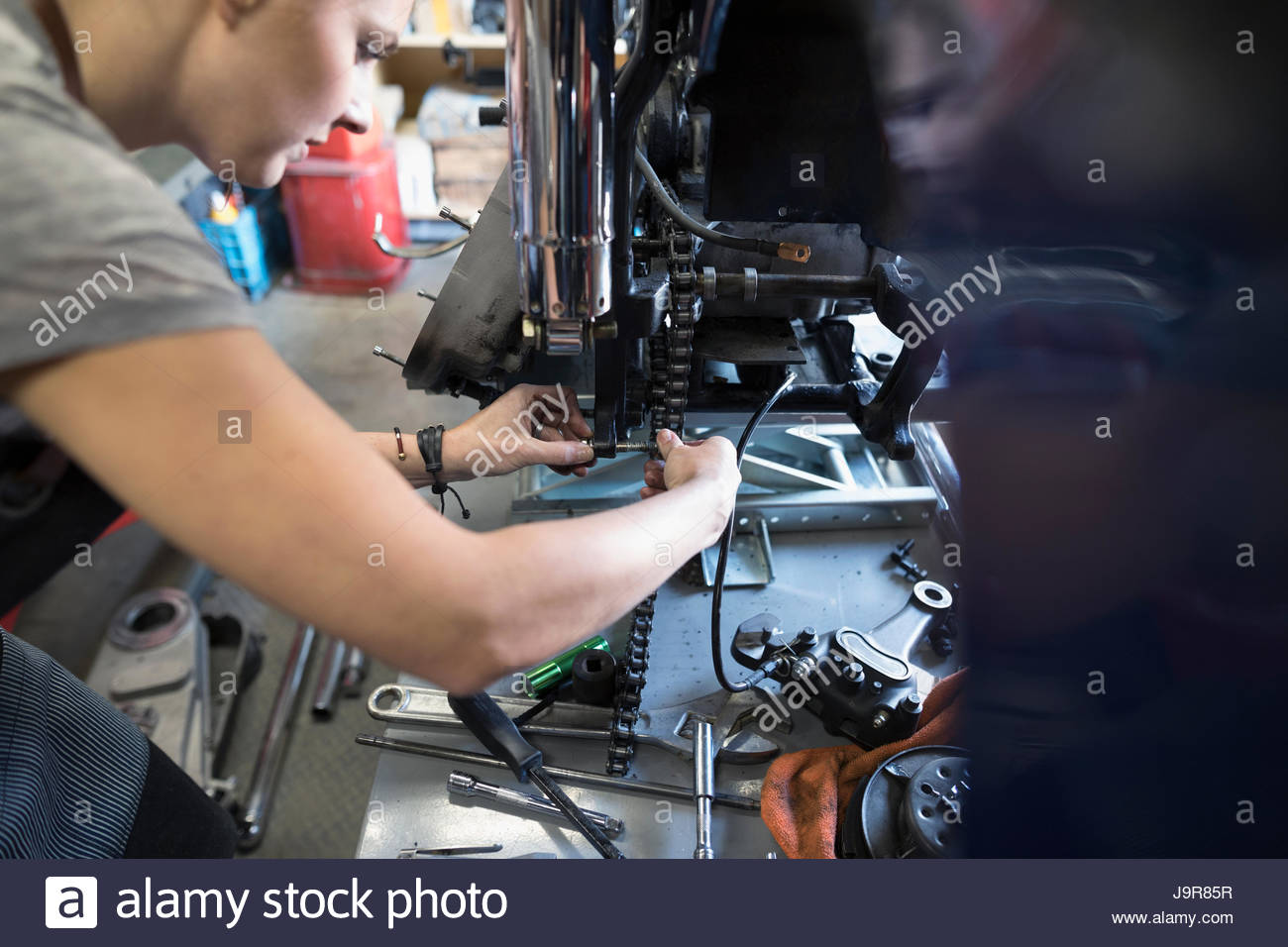 Repair motorcycle hi-res stock photography and images - Alamy