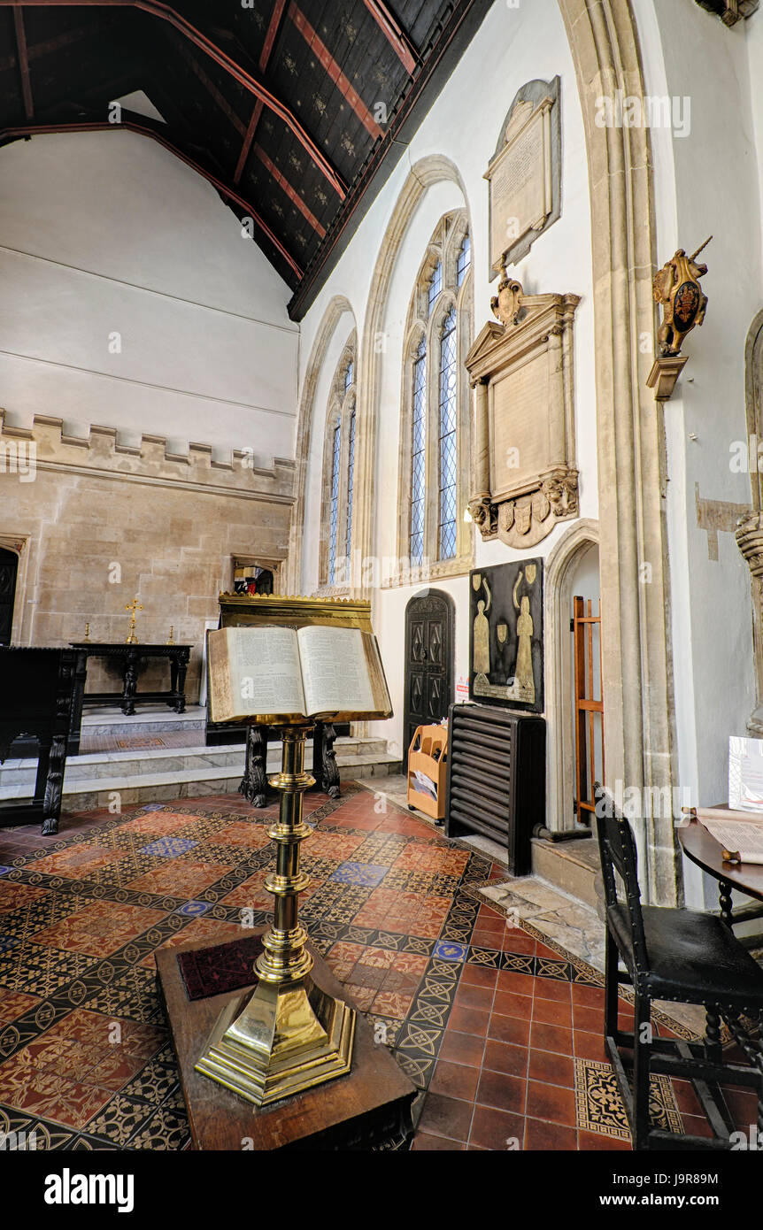 Chancel with Lectern & Altar, St John the Baptist Church, Bristol known ...