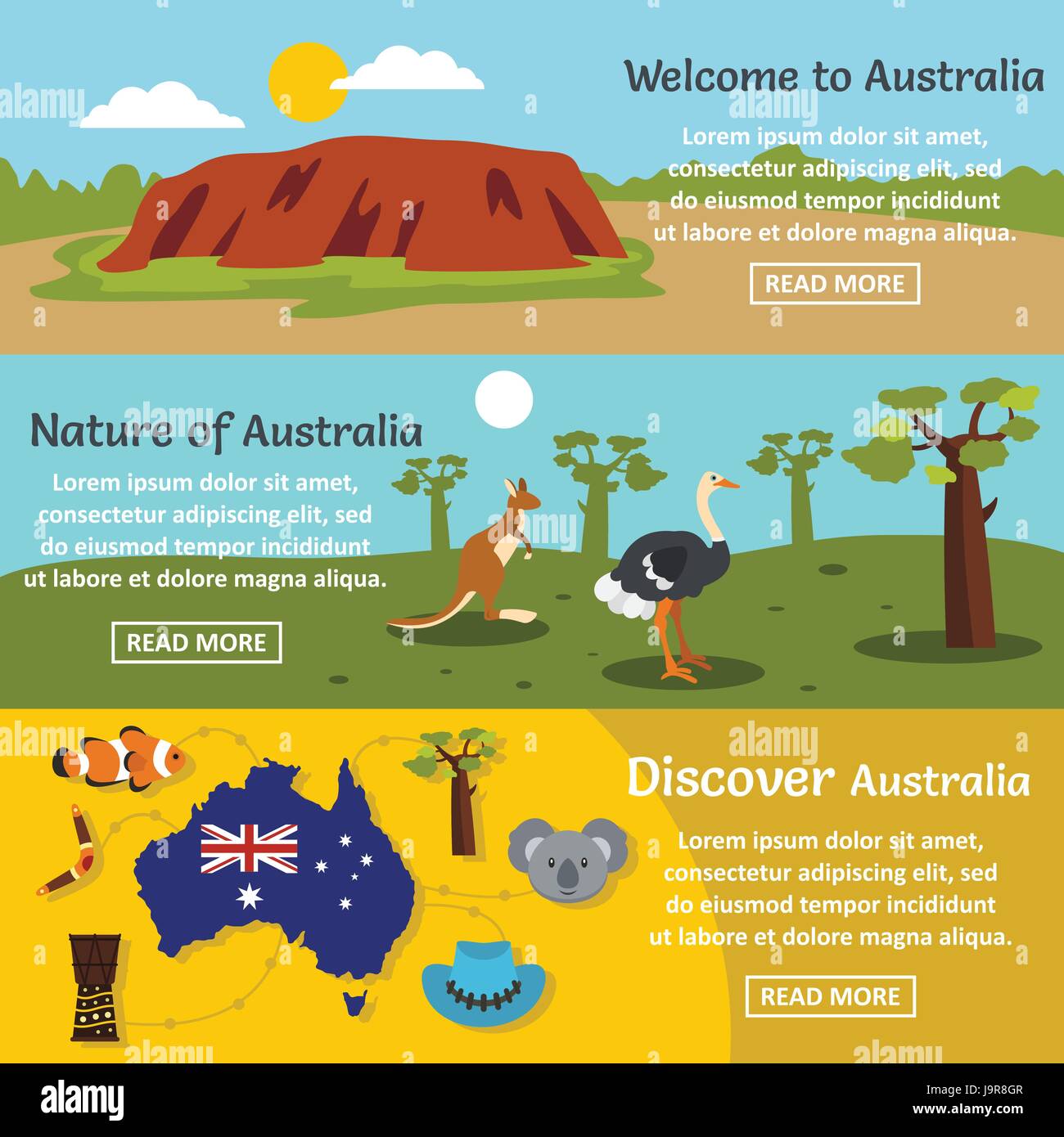 Aussie map with kangaroo Stock Vector Images - Alamy