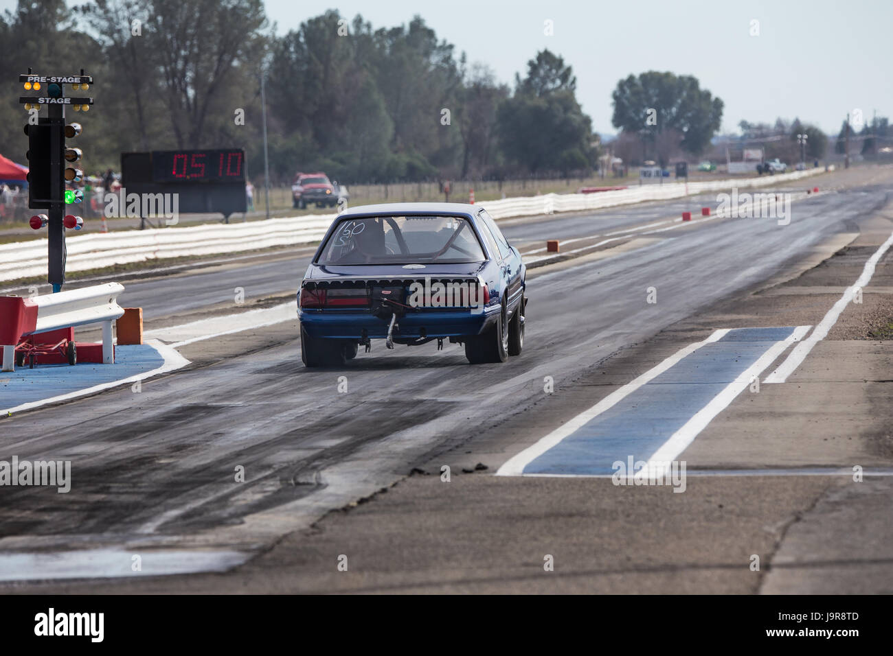 Hot rod at the Redding Drag Strip in Northern California Stock Photo ...
