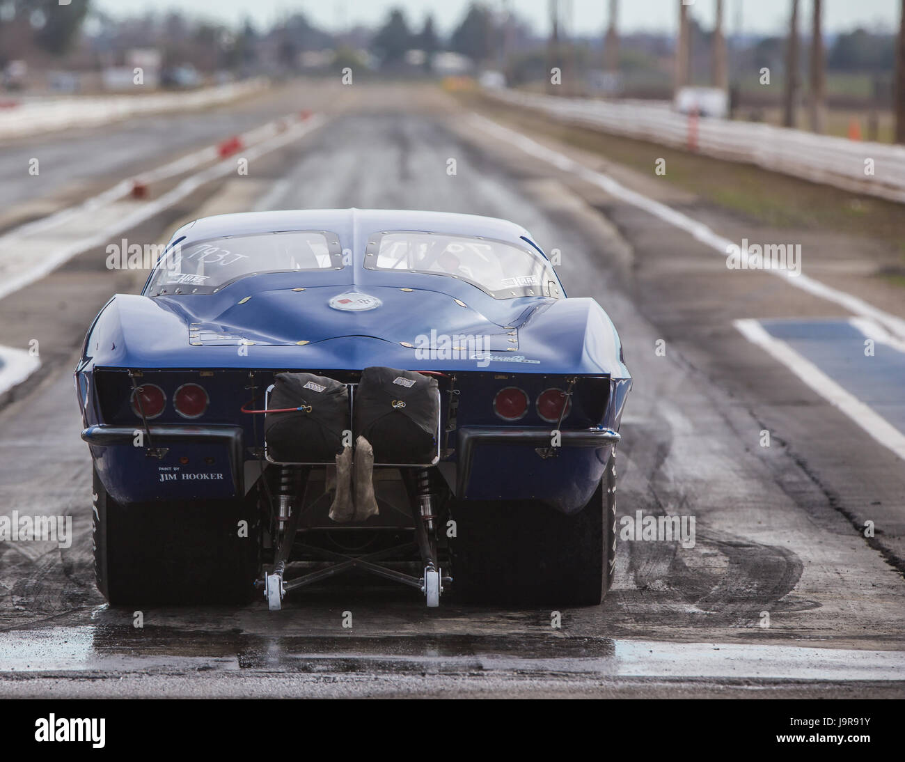 Hot rod at the Redding Drag Strip in Northern California Stock Photo ...