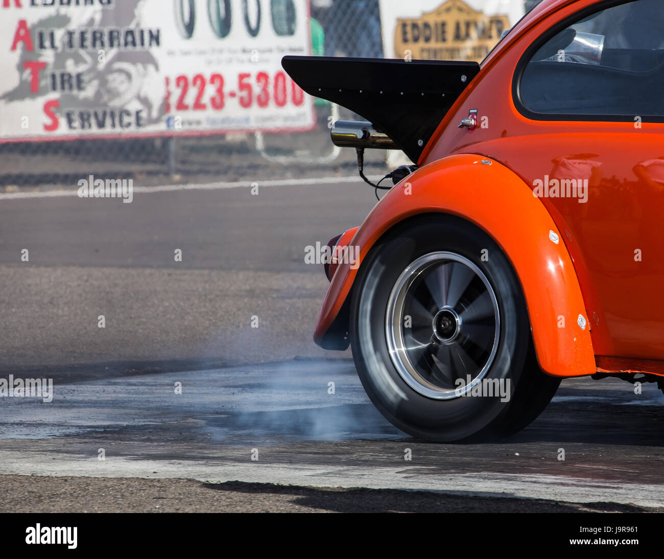 Hot rod at the Redding Drag Strip in Northern California Stock Photo ...