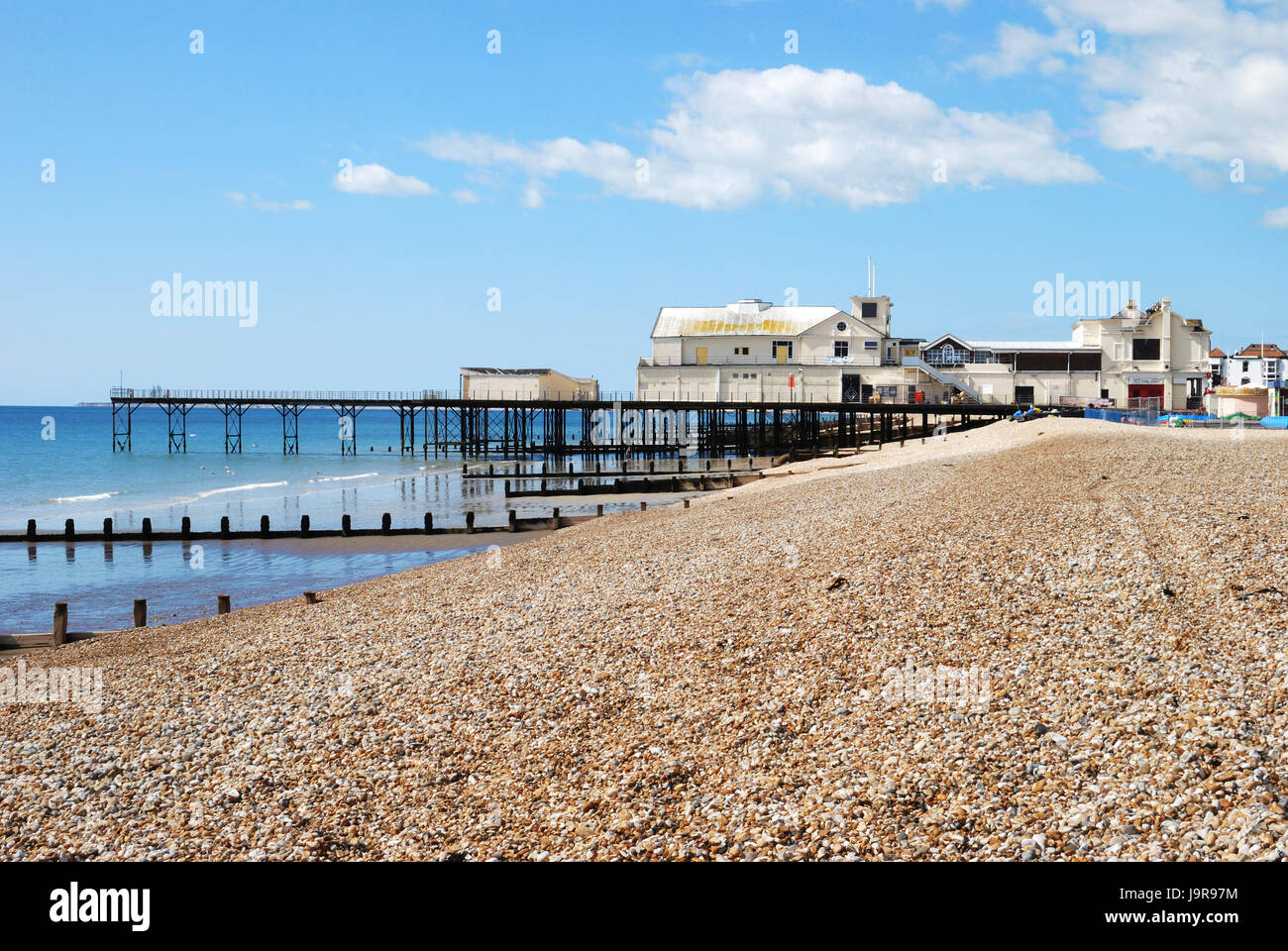 beach, seaside, the beach, seashore, england, pier, jetty, shingle ...