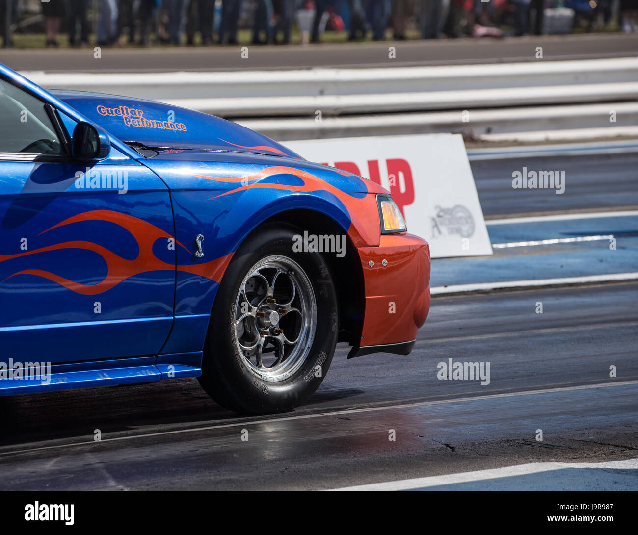 Hot rod at the Redding Drag Strip in Northern California Stock Photo ...