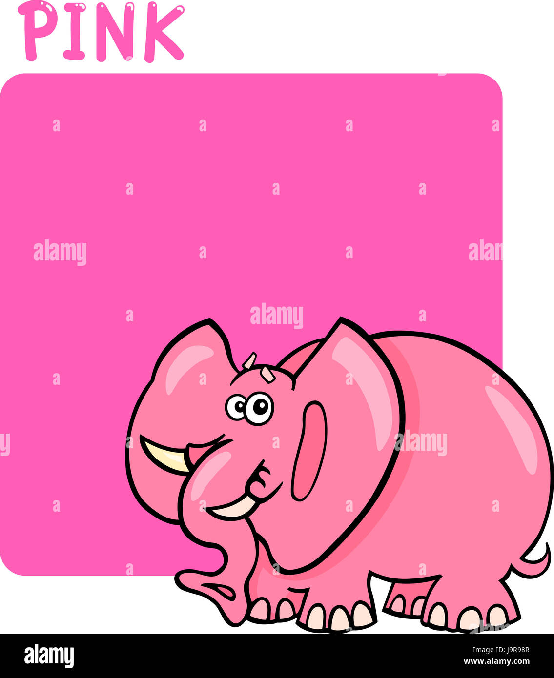 education, colour, elephant, illustration, cartoon, color, pink, design ...