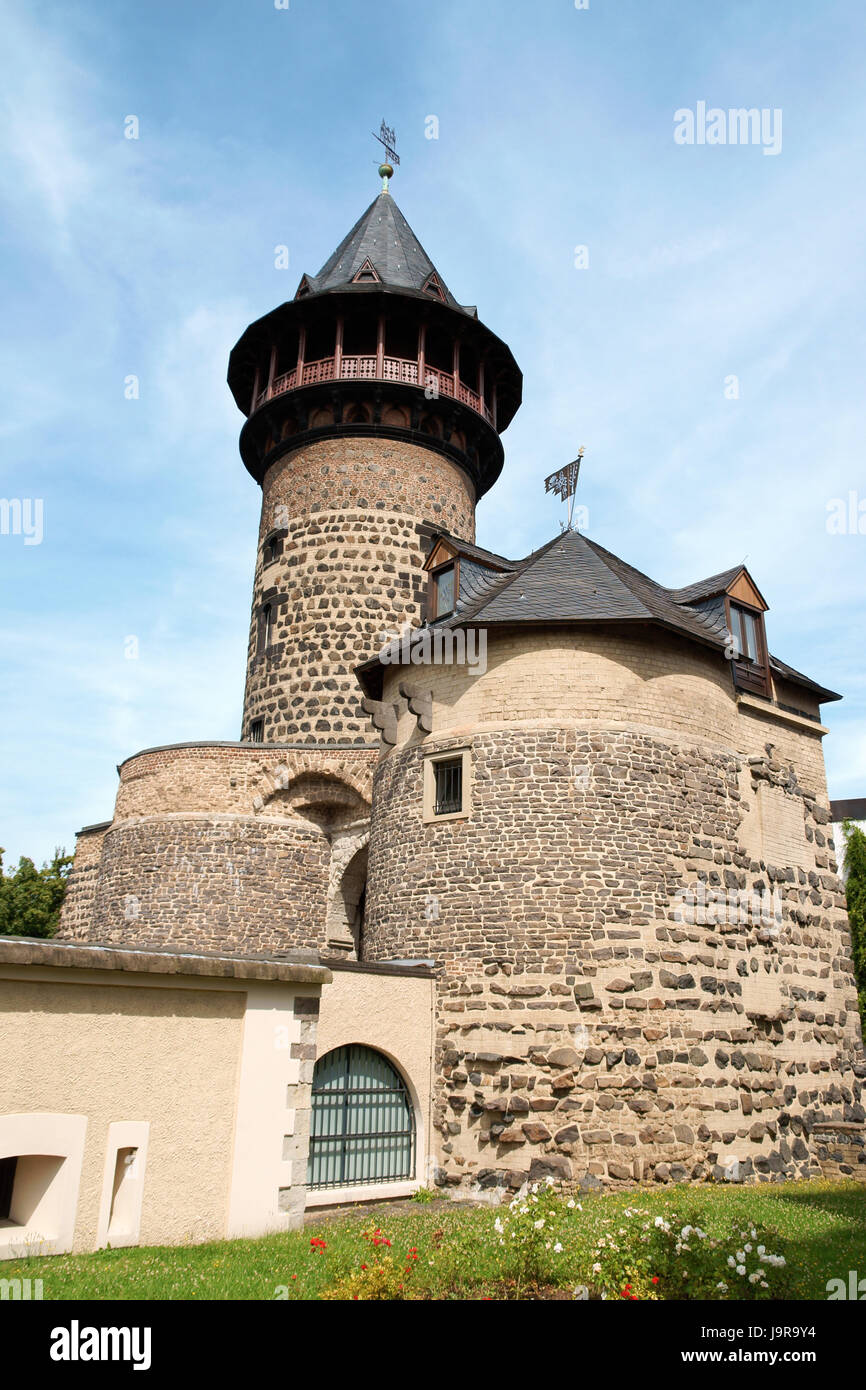 tower, cologne, germany, german federal republic, defend, medieval ...