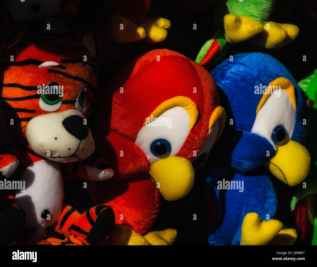 Stuffed animal prizes at the county fair Stock Photo - Alamy