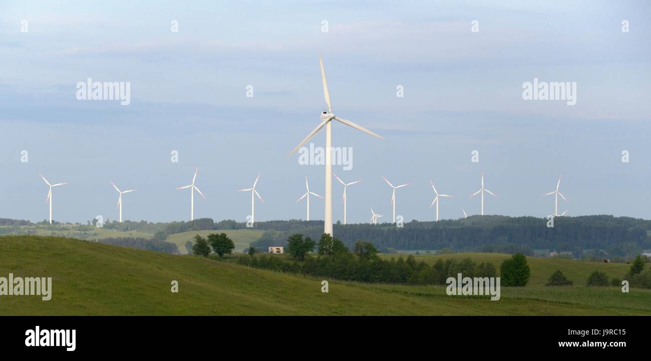 windmill, farm, wind engine, landscape, scenery, countryside, nature ...