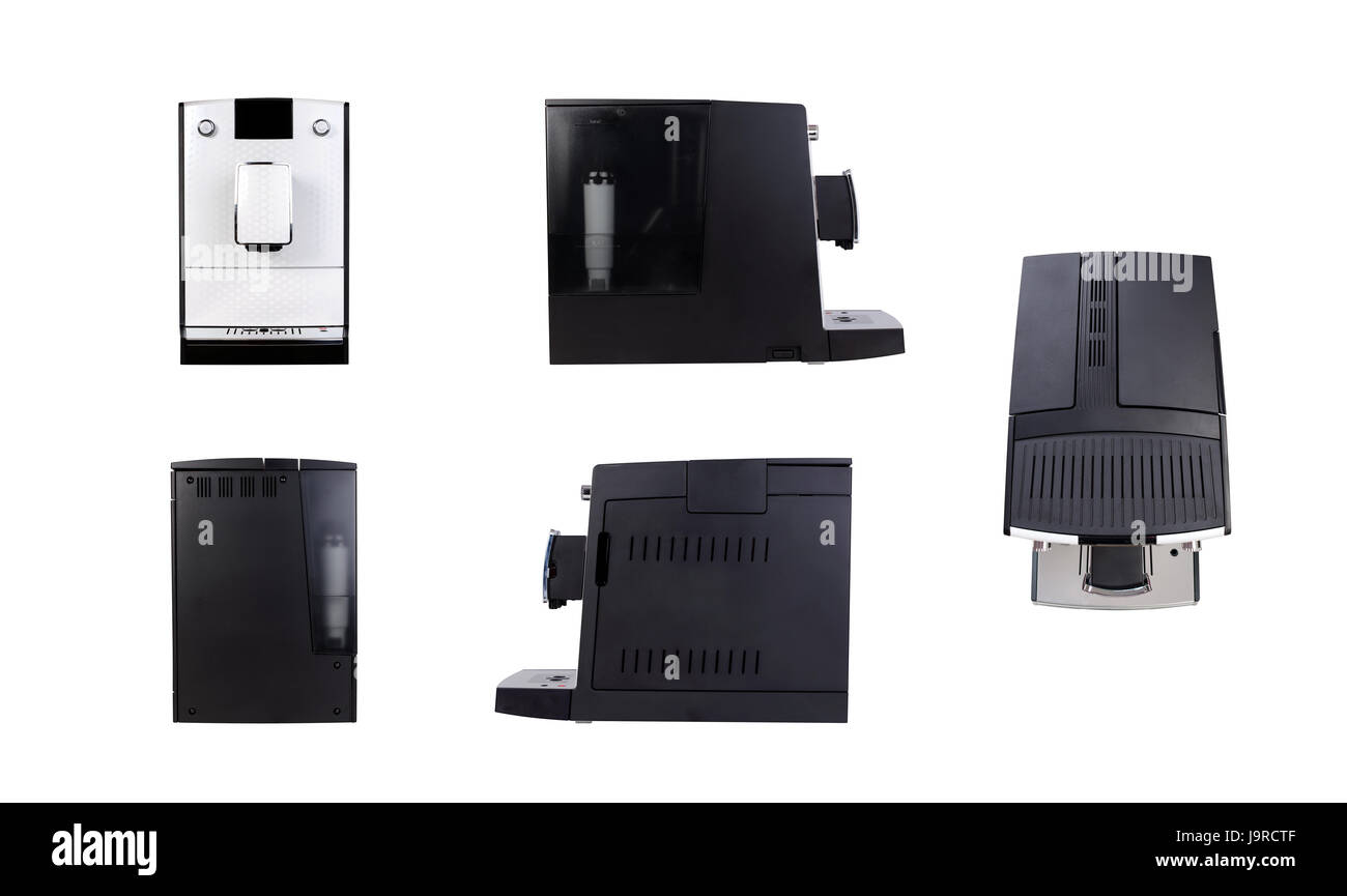 Coffee maker isolated front side rear texture for your object. coffee ...