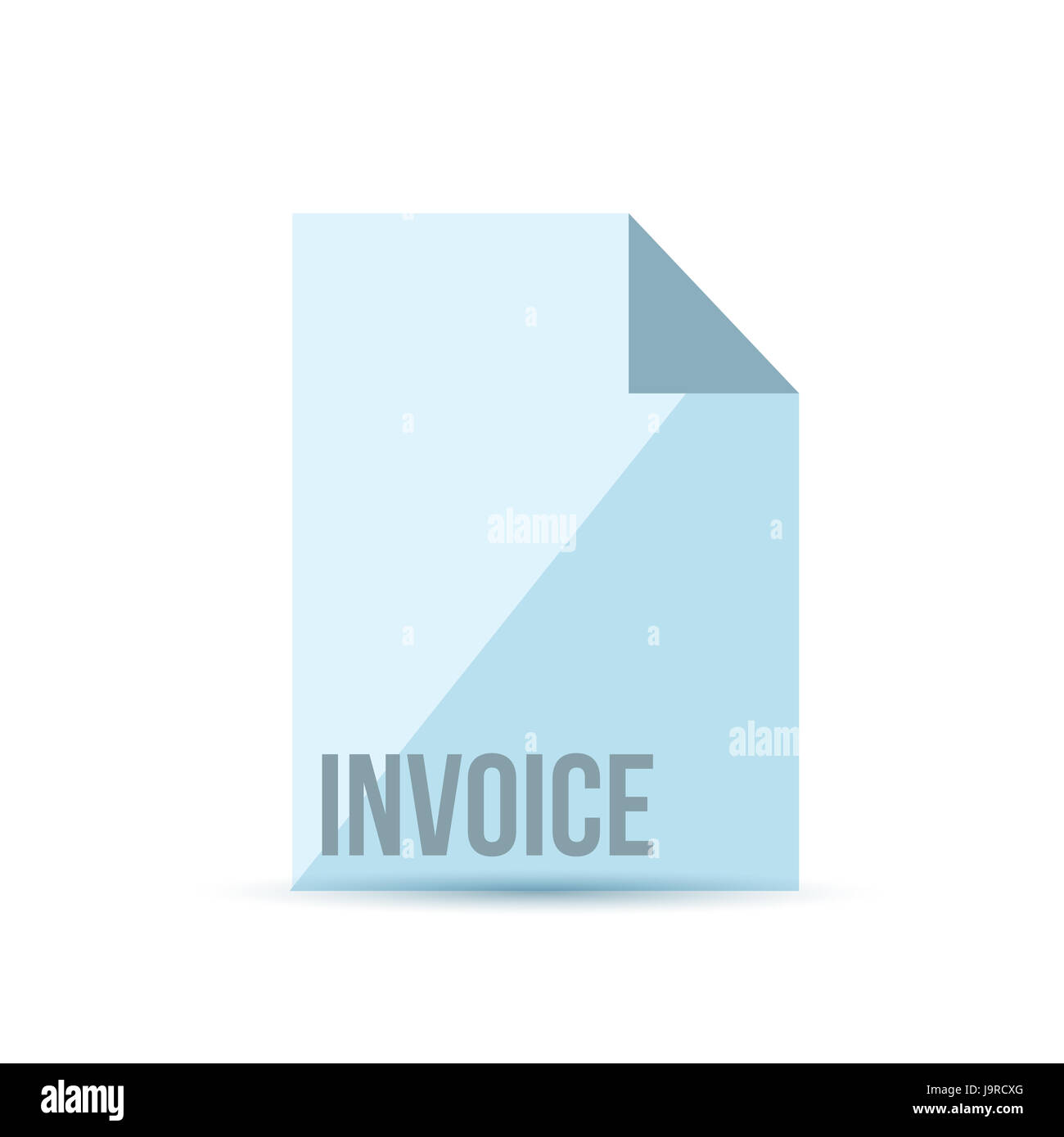invoice document icon illustration isolated over a white background ...