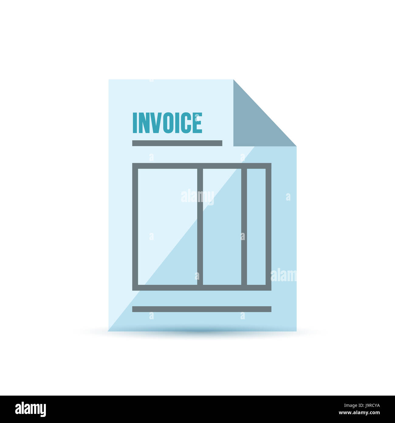 invoice form illustration design isolated over a white background Stock ...