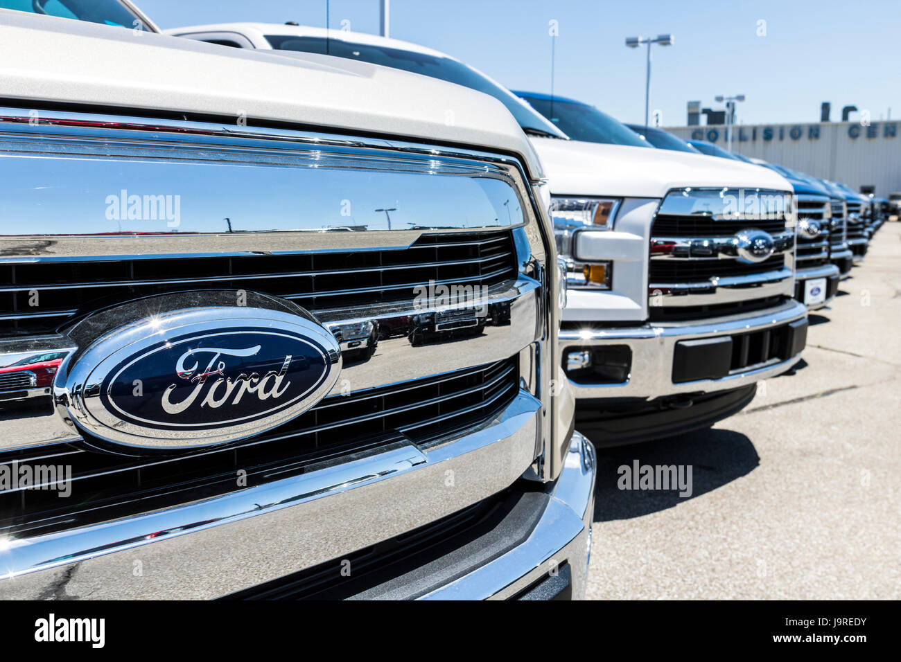 Lafayette - Circa June 2017: A Local Ford Car and Truck Dealership ...