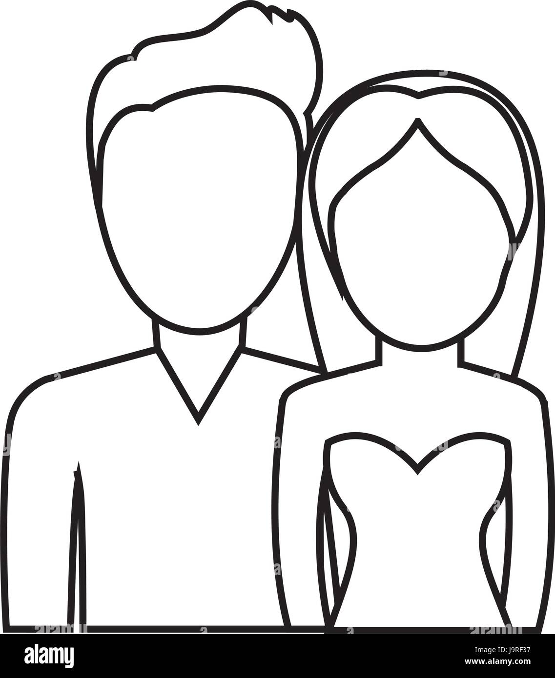 avatar couple icon Stock Vector Image & Art - Alamy