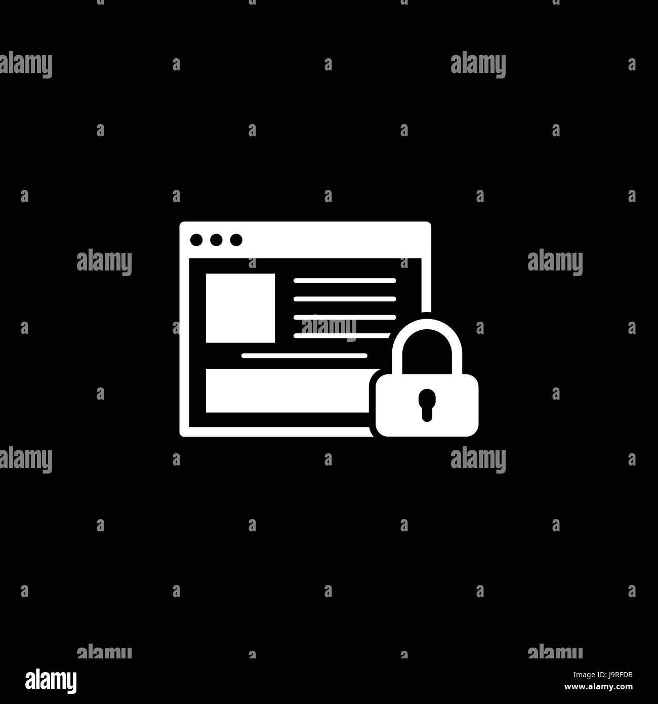Online security icon hi-res stock photography and images - Alamy