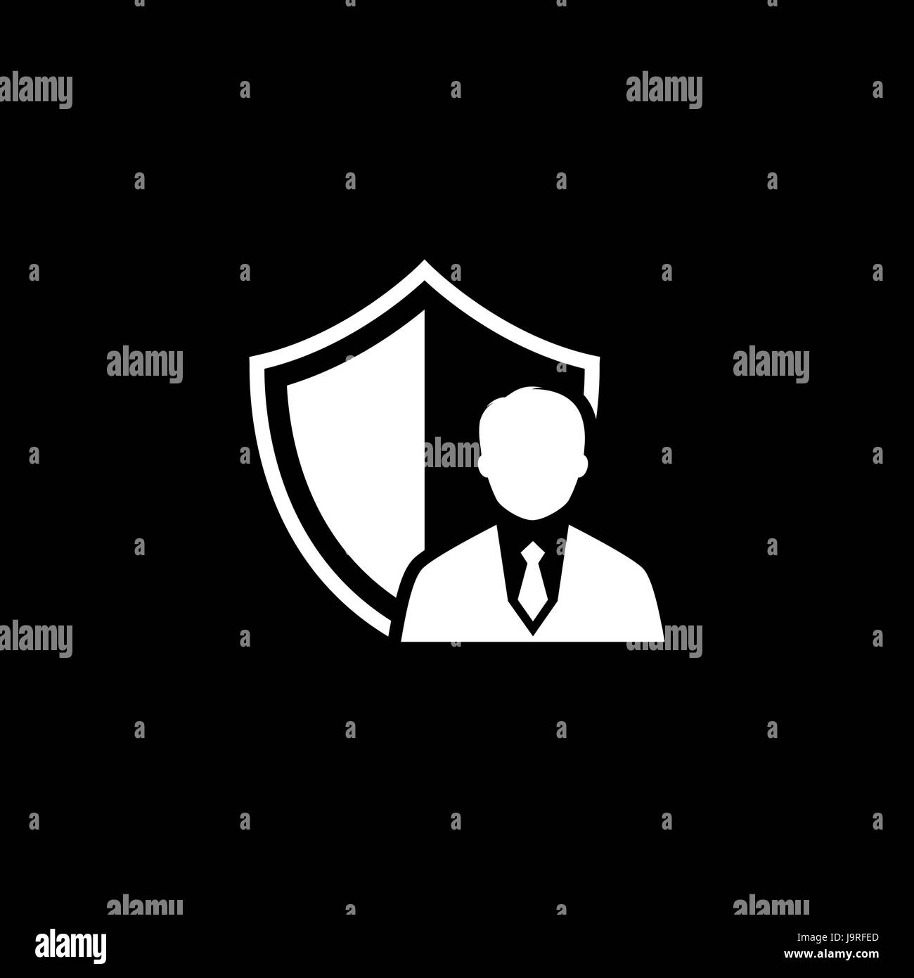 Security agency sign icon hi-res stock photography and images - Alamy
