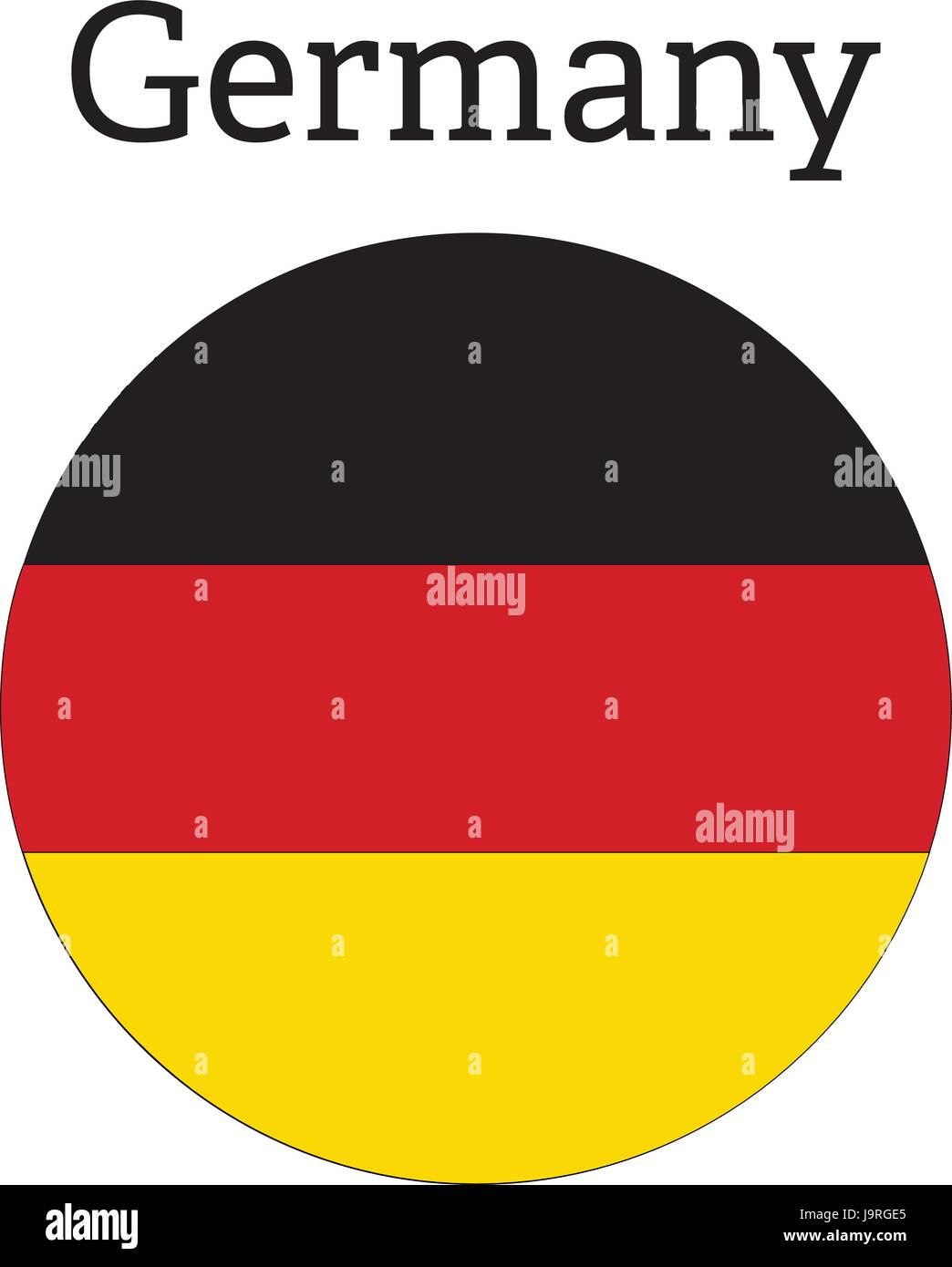 Germany flag icon round button sign symbol Stock Vector Image & Art - Alamy