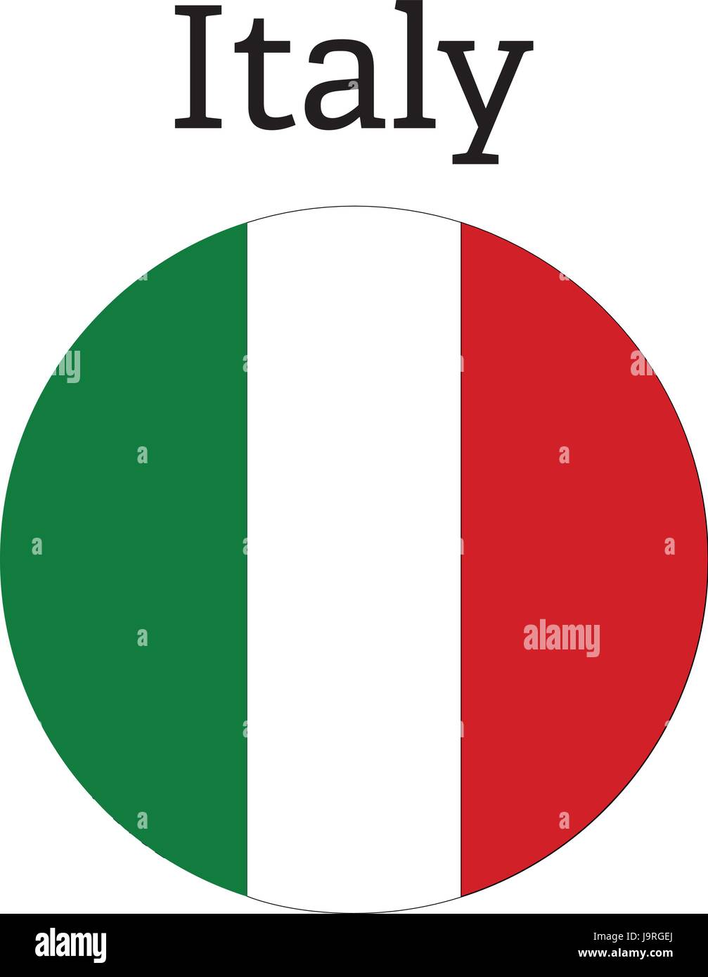 Italy flag round button sign symbol icon Stock Vector Image & Art - Alamy
