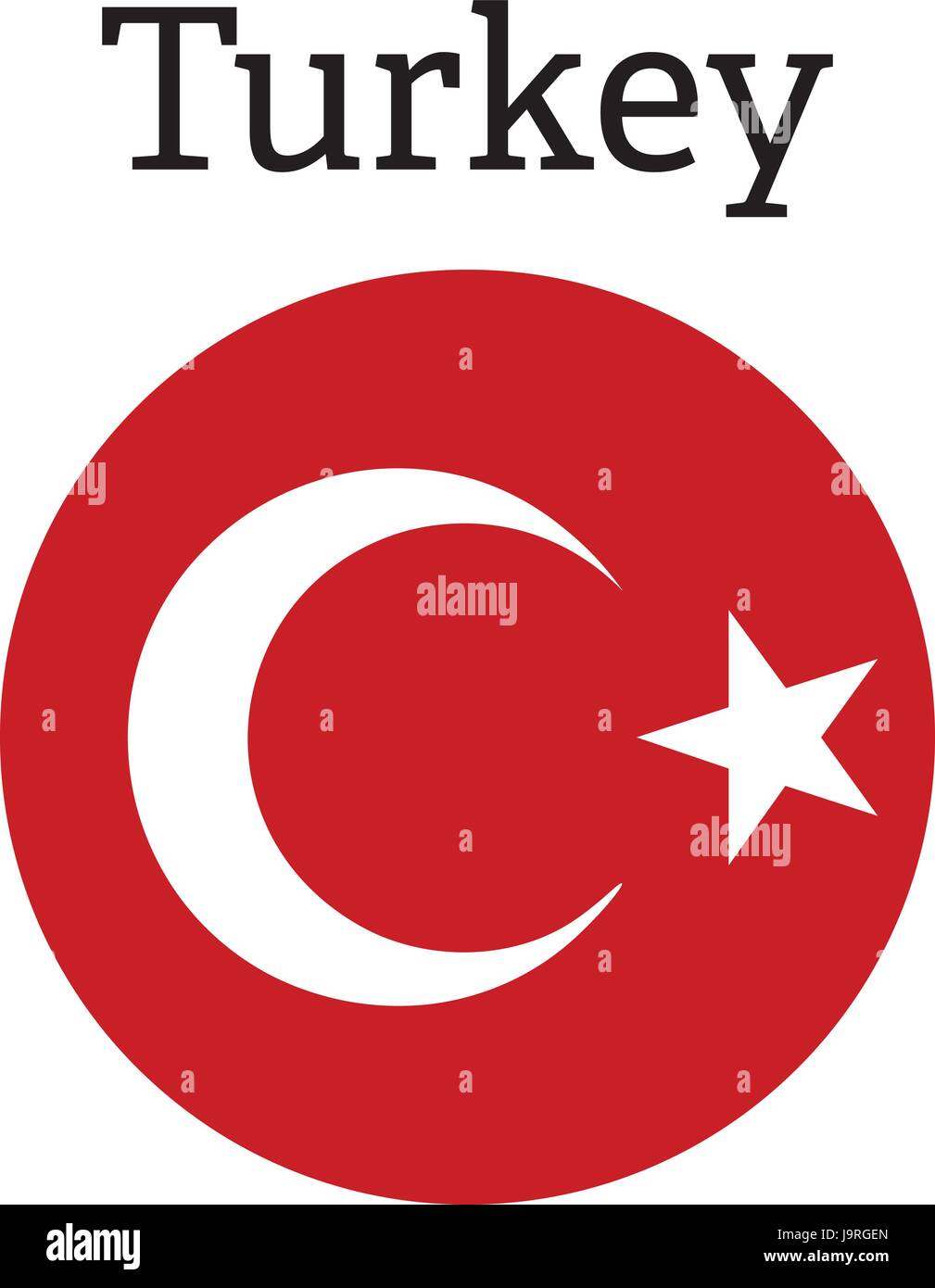 Round glossy vector icon with national flag of Turkey Stock Vector ...