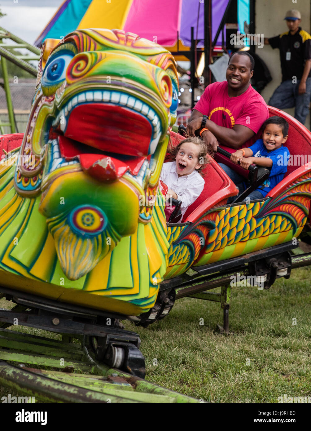 Dragon roller coaster ride hi-res stock photography and images - Alamy