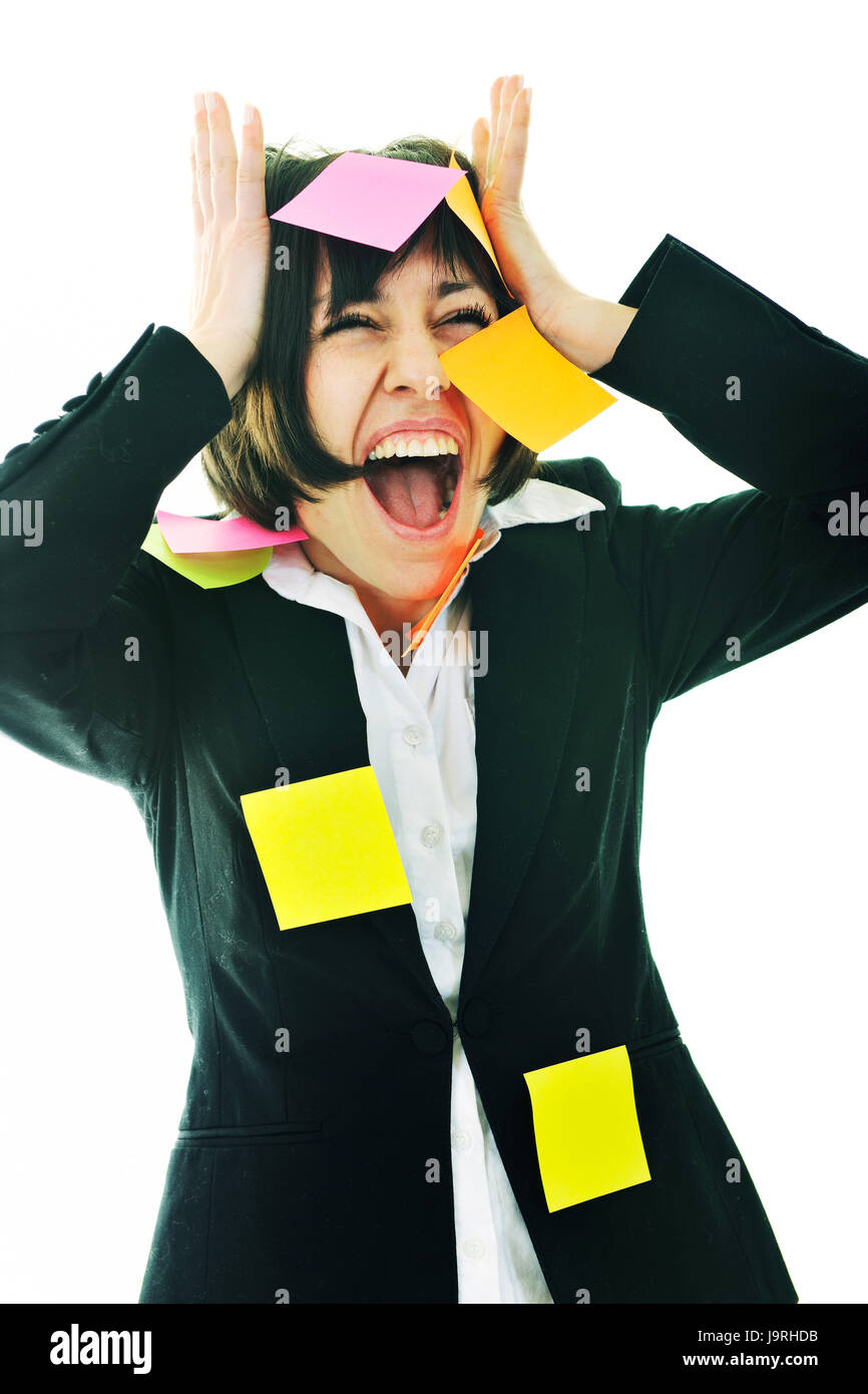 woman, office, note, memo, beautiful, beauteously, nice, remember ...